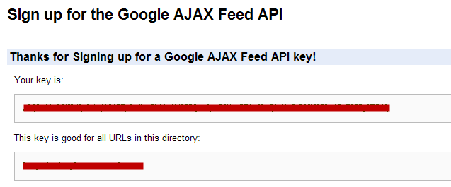 [Google AJAX API] 如何開始使用 (申請 API Key)